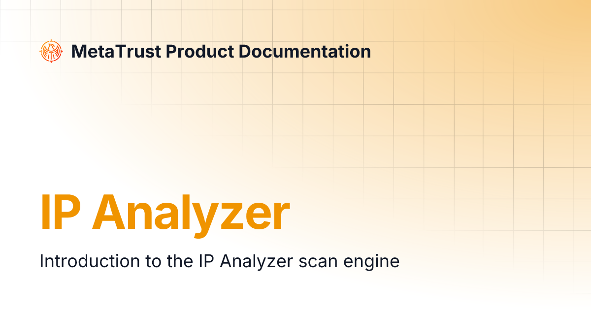 IP Analyzer | MetaTrust Product Documentation